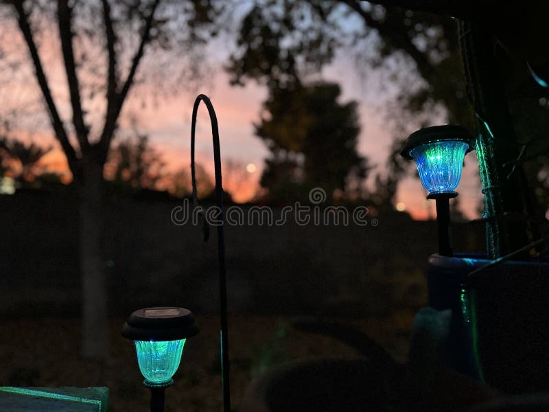 Blue Solar Photovoltaic Panels Mounted in Modern City on Street Poles ...