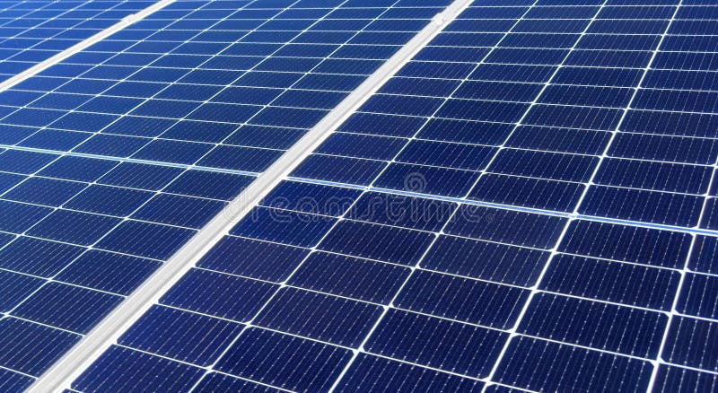 Blue Solar Panel Background Texture. Solar Panels Pattern for ...