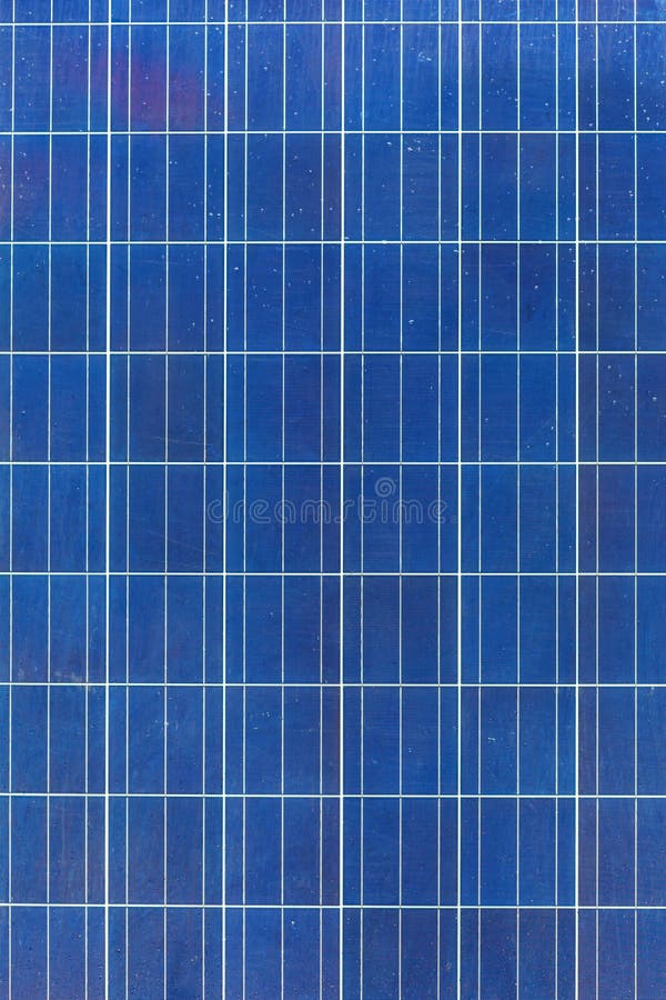 Blue Solar Panel stock image. Image of electric, cell - 214635949