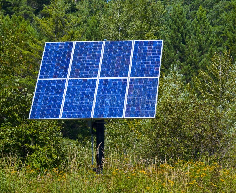 Blue Solar Panel Isolated on White Background. Solar Panels Pattern for ...