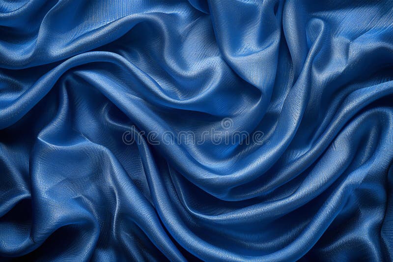 Blue Solid Color, Fabric Texture, Flat Surface, Front View, Closeup ...