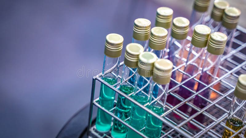 Blue Solution in Glass Beaker Stock Image - Image of glass, chemistry ...