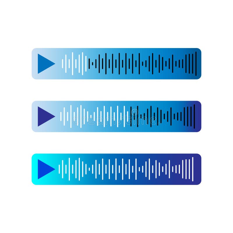 Blue Sound Line. Sound Wave Concept. Vector Illustration. Stock Image ...
