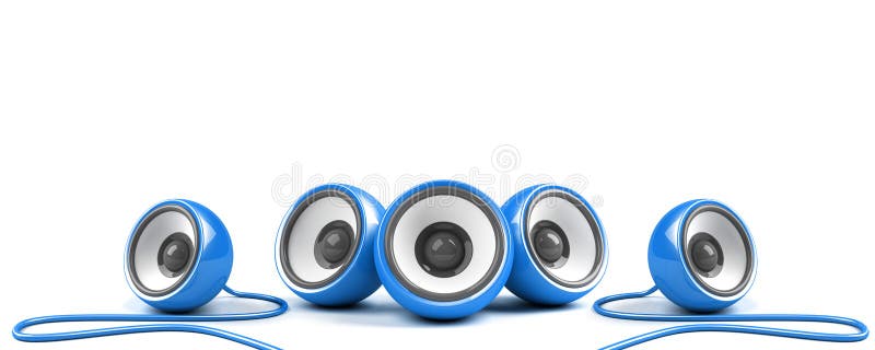 Blue Sound Waves stock illustration. Illustration of light - 12025850