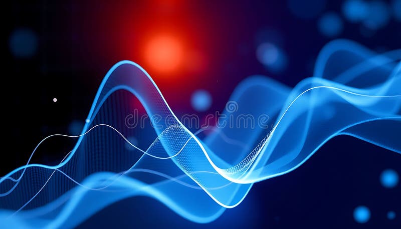 Blue Sound Wave, Abstract and Audio Visual, Stock Photo, Generative AI ...