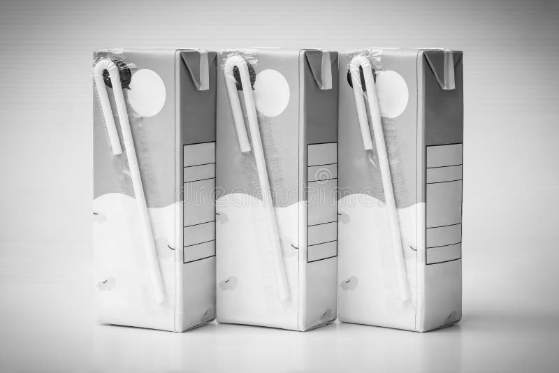Blue Soy Milk Boxes Isolated on a White Stock Photo - Image of organic ...