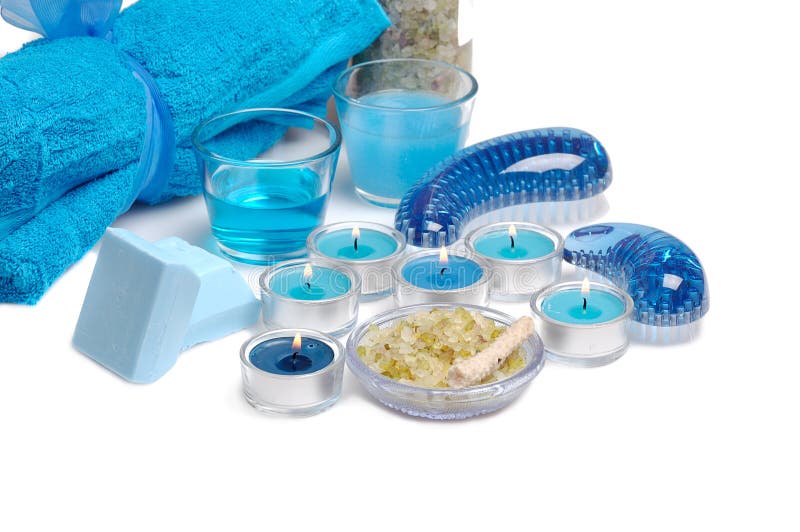 Blue spa stock image. Image of freshness, medicine, aromatherapy - 4618035