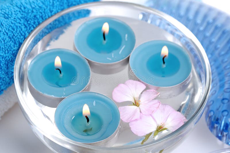 Blue spa stock photo. Image of relaxation, blue, wellness - 5522906