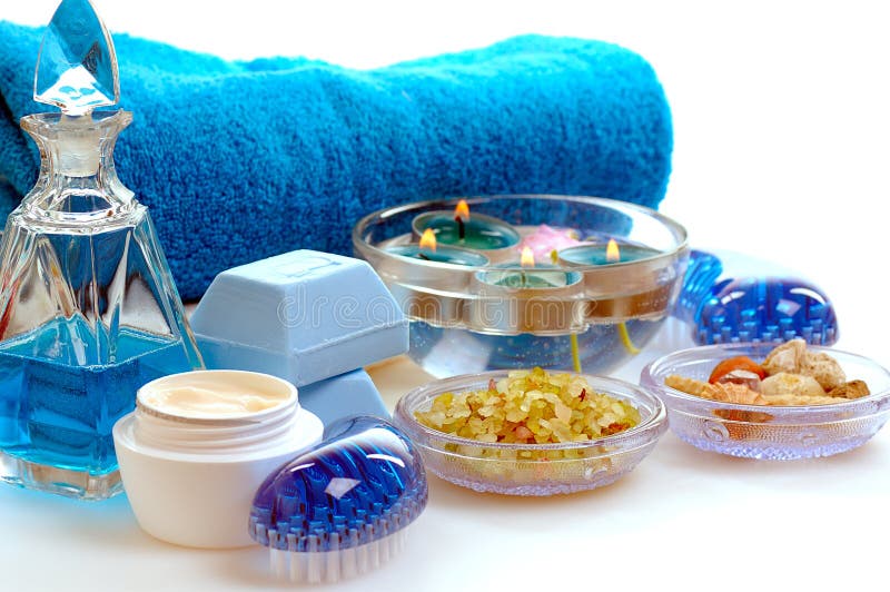 Blue spa stock image. Image of life, nature, heat, glass - 5495681