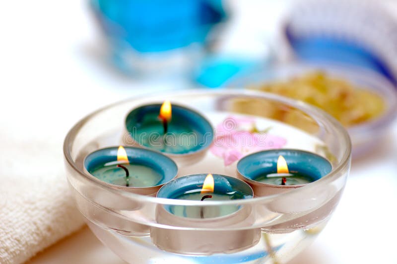 Blue spa stock image. Image of shape, objects, bathroom - 5495685