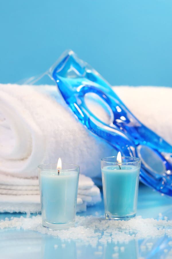 Blue spa relaxation stock image. Image of peaceful, peace - 2194591