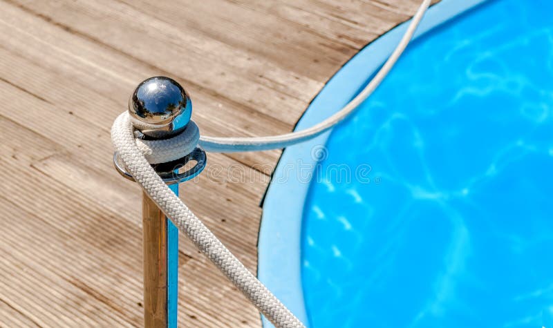 Blue Spa Swimming Pool with Clean Water Stock Photo - Image of public ...