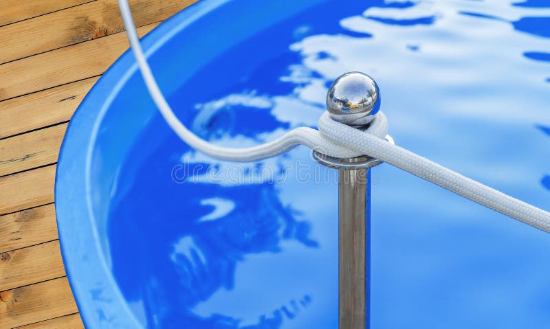 Blue Spa Swimming Pool with Clean Water Stock Photo - Image of building ...