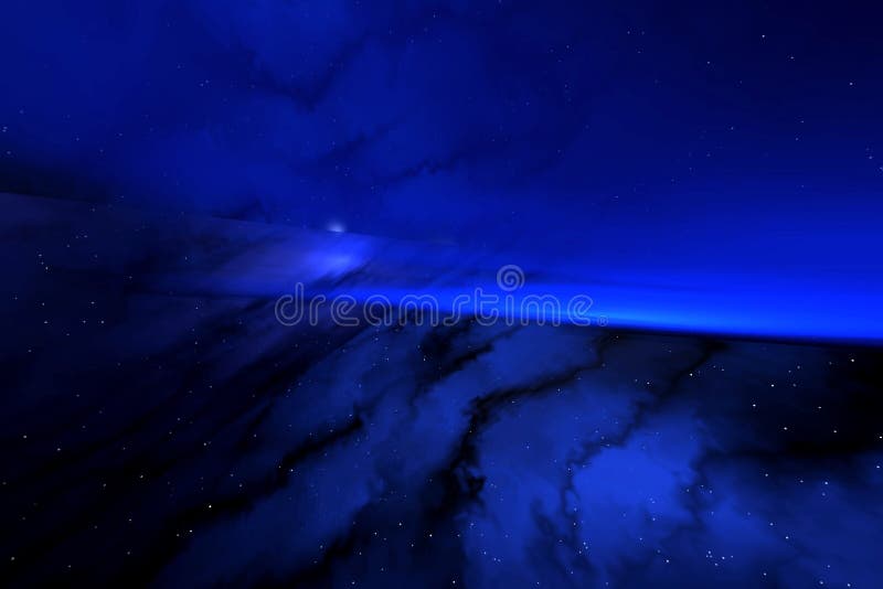 Blue space nebula stock illustration. Illustration of nebula - 21584664