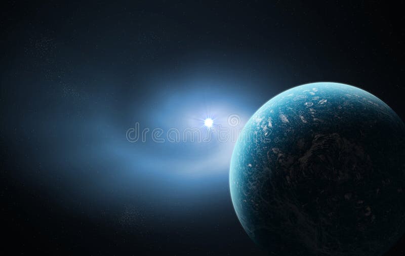 Blue space nebula stock illustration. Illustration of nebula - 21584664