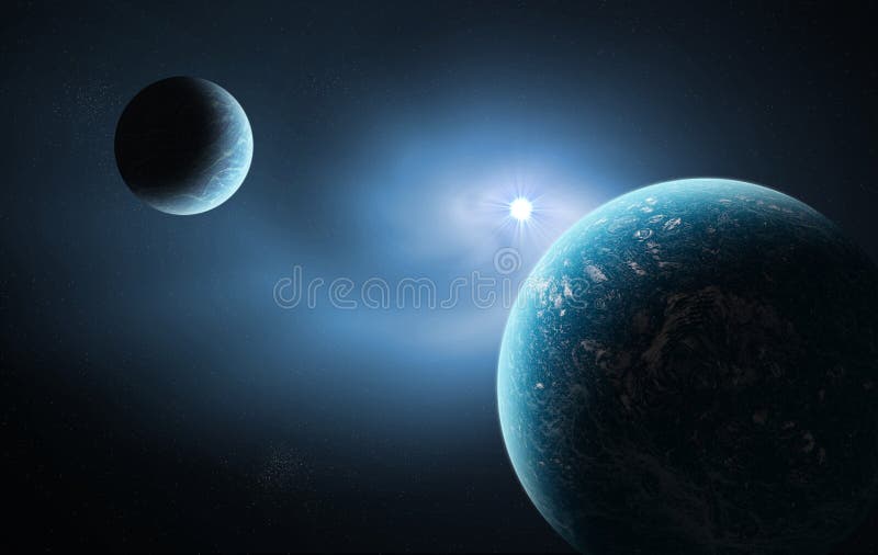 Blue Space stock illustration. Illustration of panoramic - 16669613