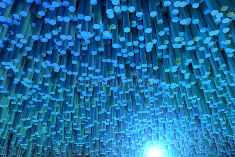 Blue Space. Space at the Bottom Position. Futuristic Image. Different ...