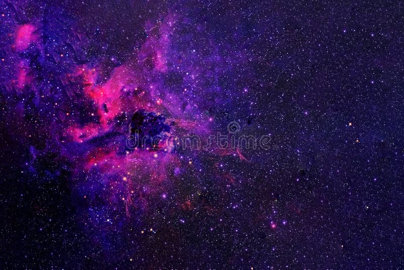 Blue Space Nebula.Background Texture Stock Photo - Image of distant ...