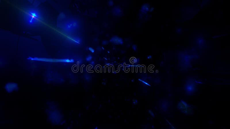 Blue Space Particles Cool 3d Illustration Background Wallpaper Stock ...
