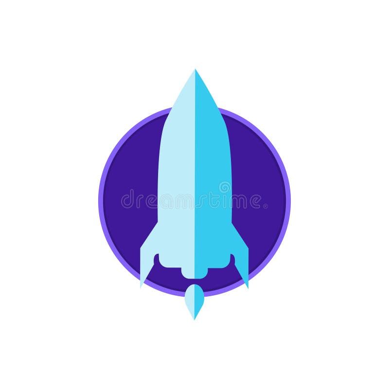 Blue Space Shuttle Vector Illustration Stock Vector - Illustration of ...