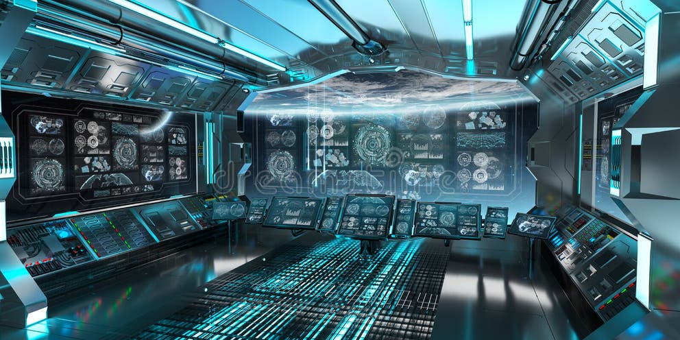 Spaceship Control Room Stock Illustrations – 4,475 Spaceship Control ...