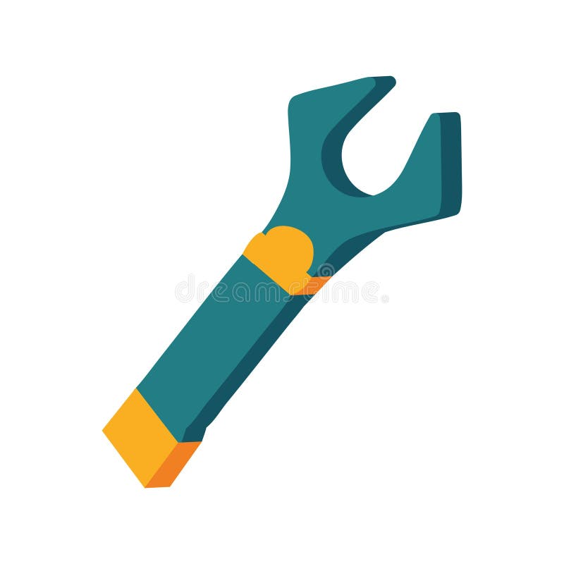 Blue Spanner Simple Mascot Logo Modern Wings Stock Vector ...