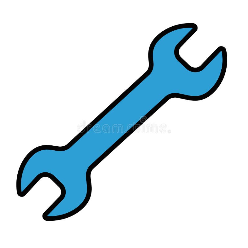 Clip art wrench. stock photo. Illustration of tightening - 362243322