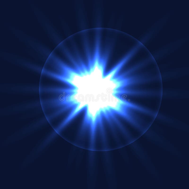 Blue Spark Vector Light Effects. Star and Star Burst Shine.Magic Vector ...