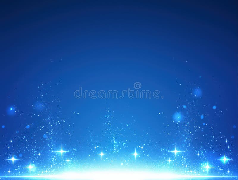 Blue Sparkle Magic Background Design Stock Image - Image of magic ...