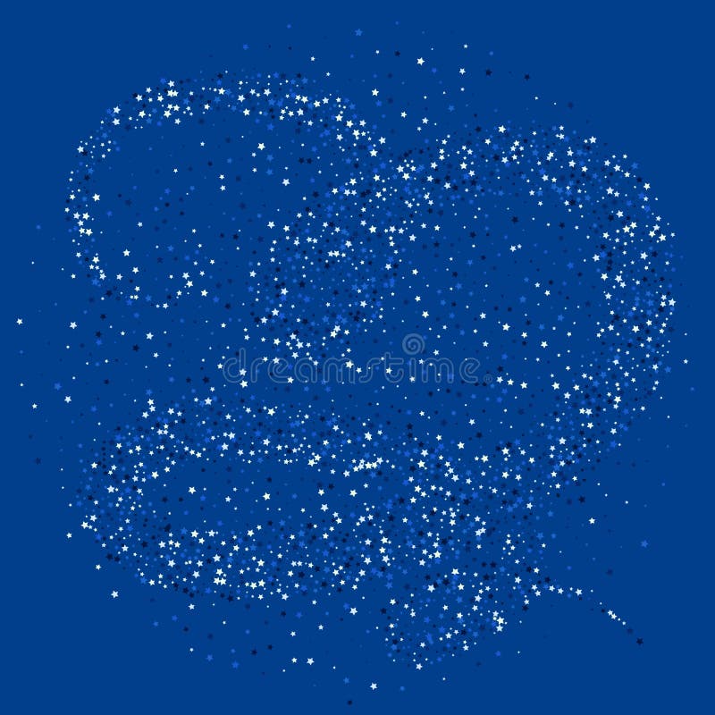 Blue Sparkle Magic Digital Border. Stock Vector - Illustration of ...