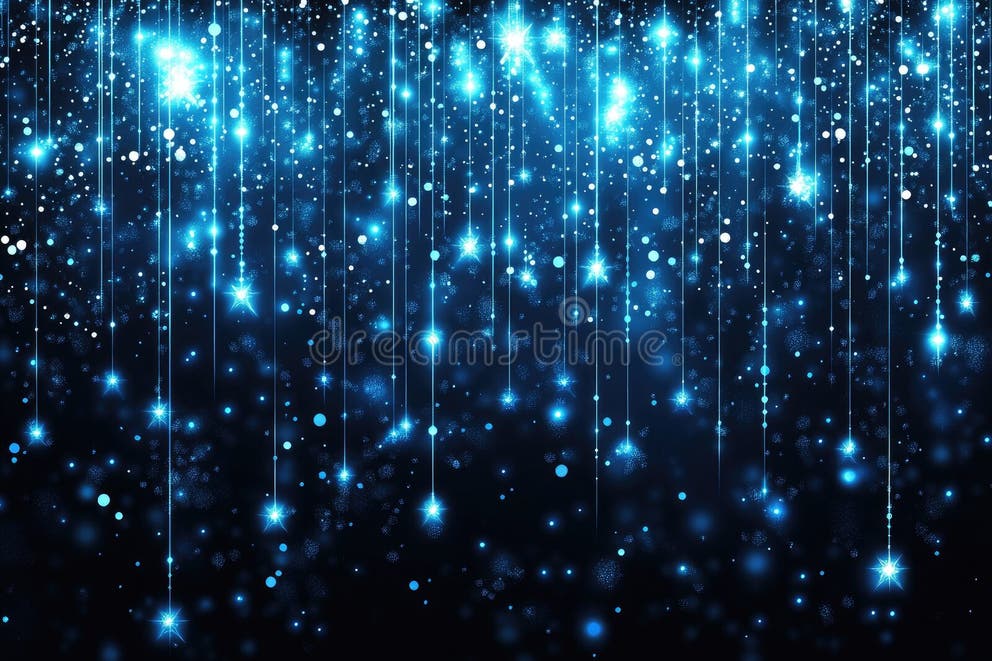 Blue Sparkling Lights stock illustration. Illustration of texture ...