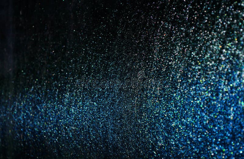 Green Sparkling and Shining Star Points on a Black Isolated Background ...