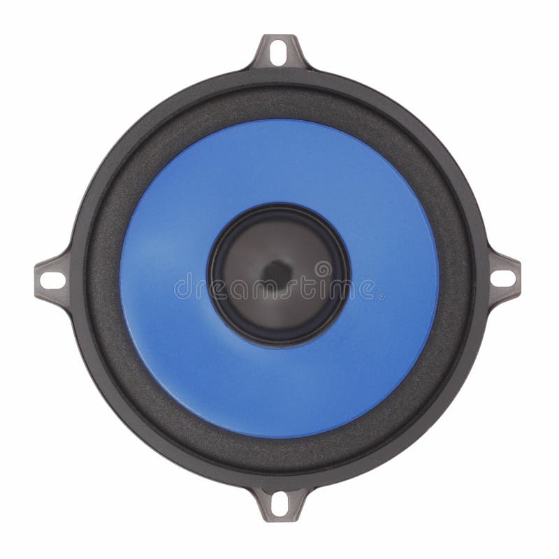 Blue speaker stock image. Image of woofer, dimensional - 13409885