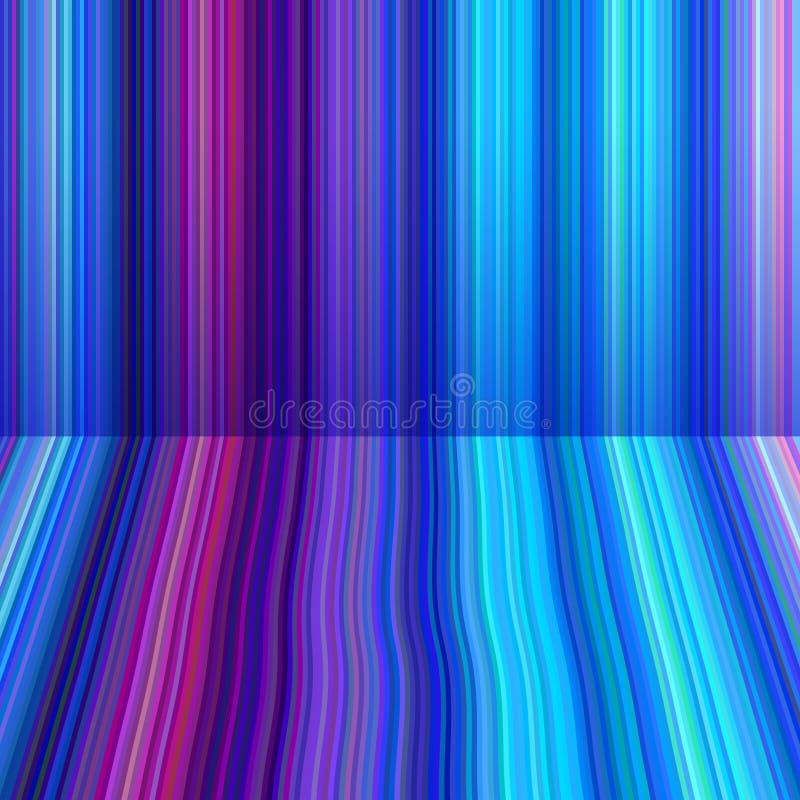 Seamless Blue Wave Striped Pattern Stock Vector - Illustration of ...