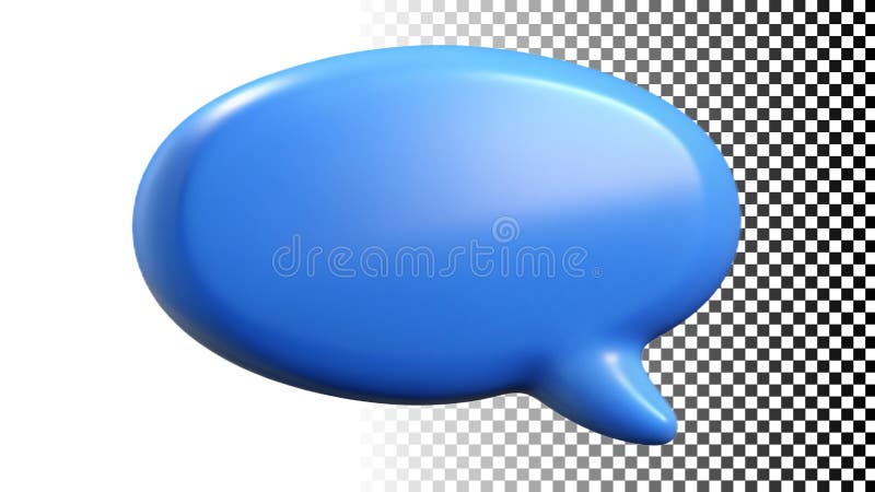Blue Speech Bubble, Chat Icon, Message Notification, Communication Png ...