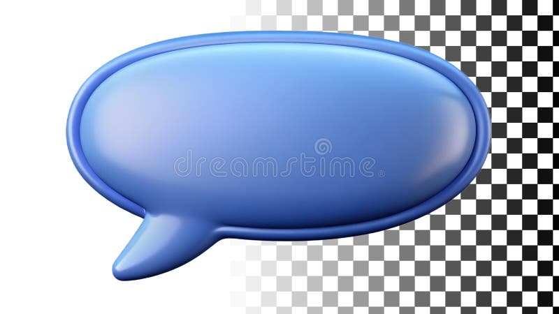 Blue Speech Bubble, a Communication and Message Symbol Png Transparent ...