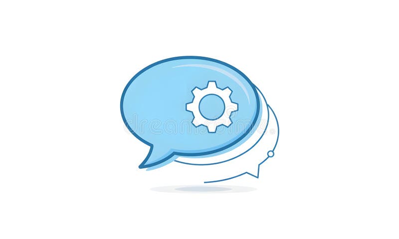 Technical Support Chat stock illustration. Illustration of settings ...