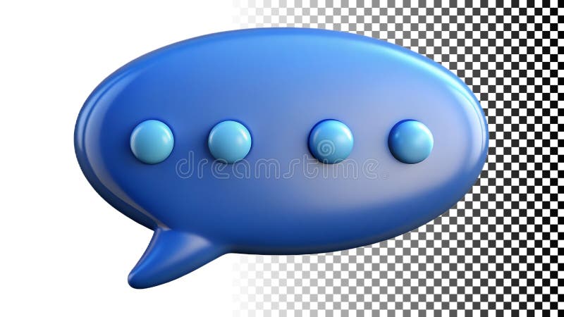 Blue Speech Bubble Icon Chat Message Communication Talk Comment Png ...