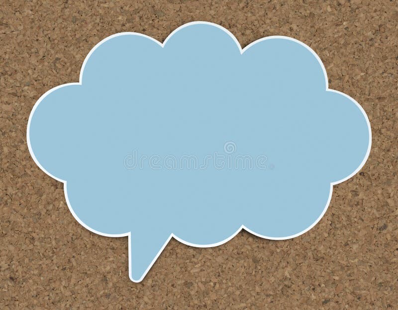 Blue Speech Bubble Icon Isolated Stock Illustration - Illustration of ...