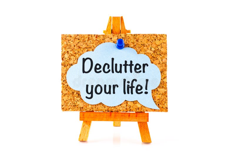 Declutter your workspace stock image. Image of clear - 221392405