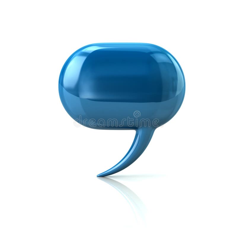 Blue speech bubble stock illustration. Illustration of speach - 91023582
