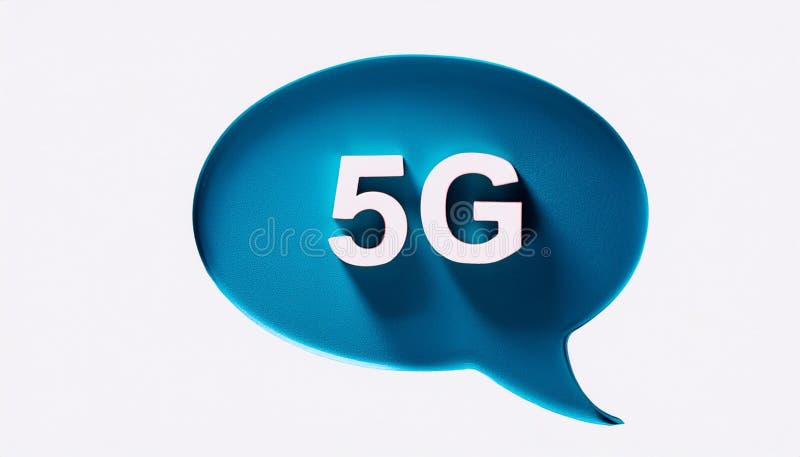 A Blue Speech Bubble with the Text 5G in White, Representing the Next ...