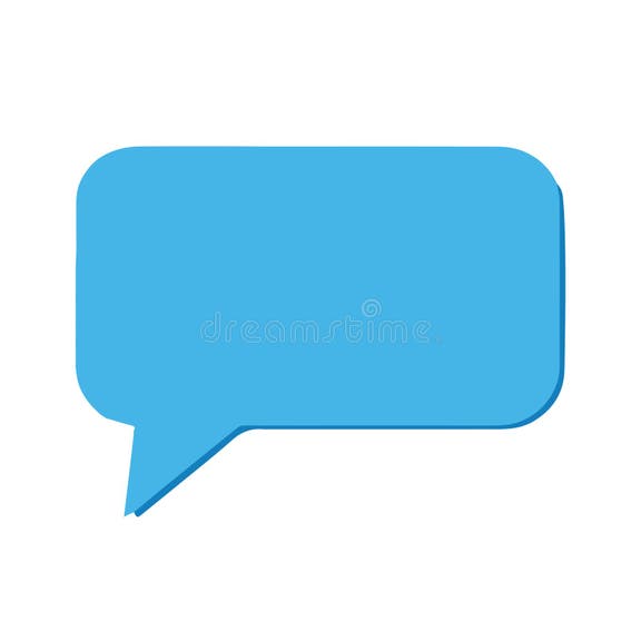 Blue Speech Bubble with Typing Indicator Stock Vector - Illustration of ...