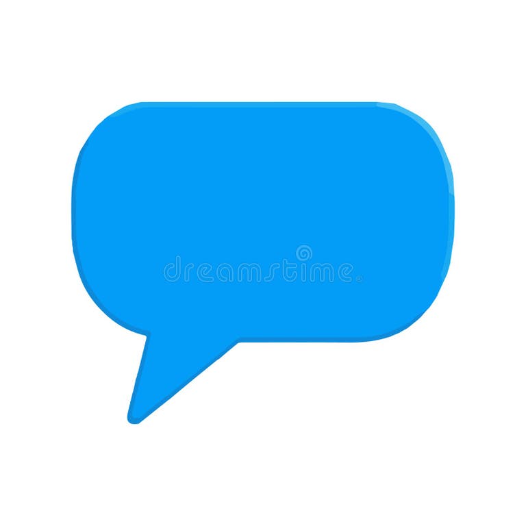 Blue Speech Bubble with Typing Indicator Stock Vector - Illustration of ...
