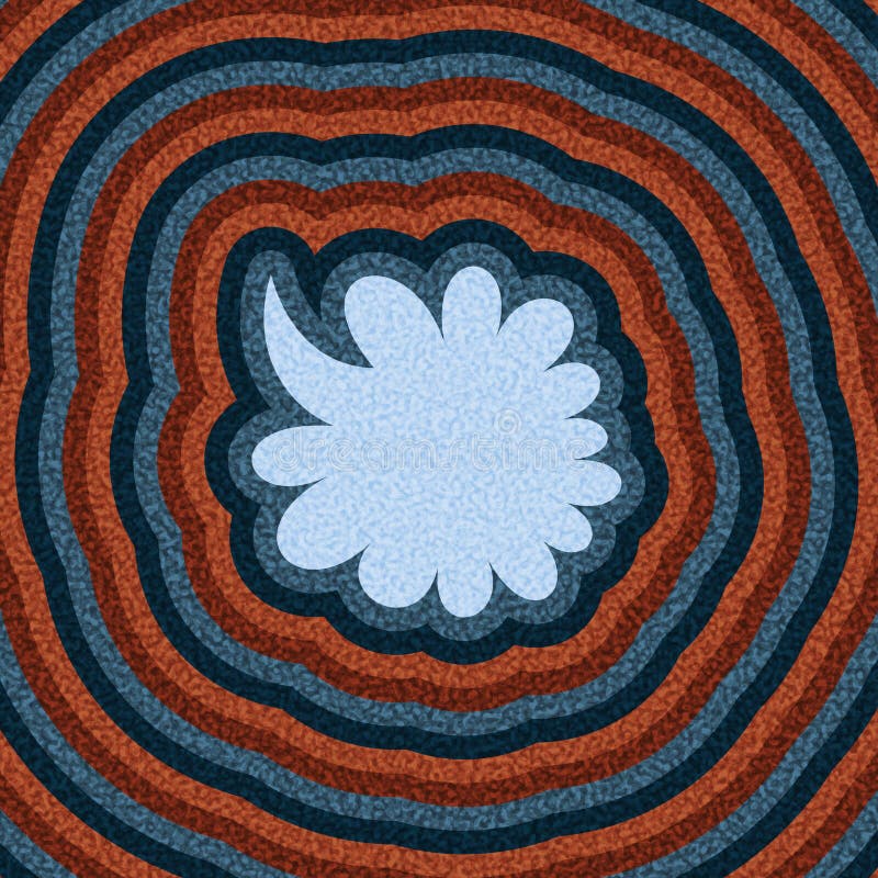 Blue Speech Bubble with Wavy Lines Stock Vector - Illustration of ...