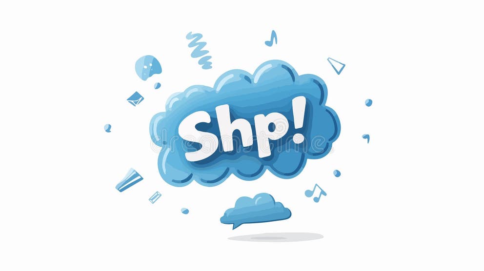 Blue Speech Triangle with Exclamation Mark Symbol Illustration Stock ...