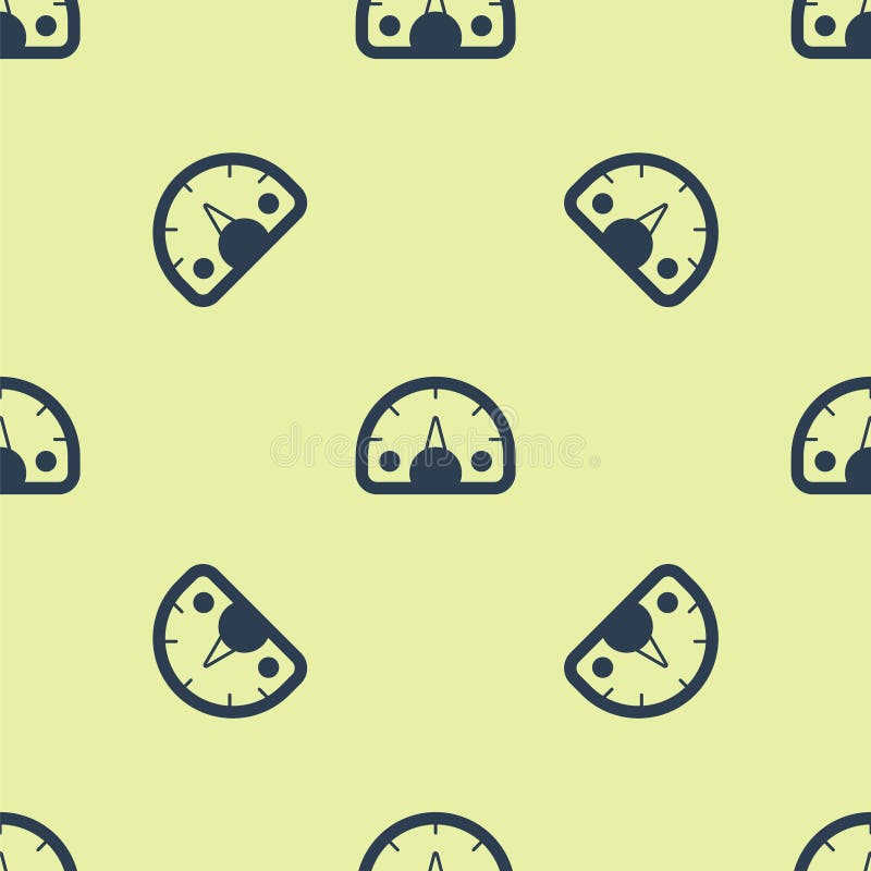 Speedometer Red Yellow and Green Color. Speed Indicator in Trendy Flat ...