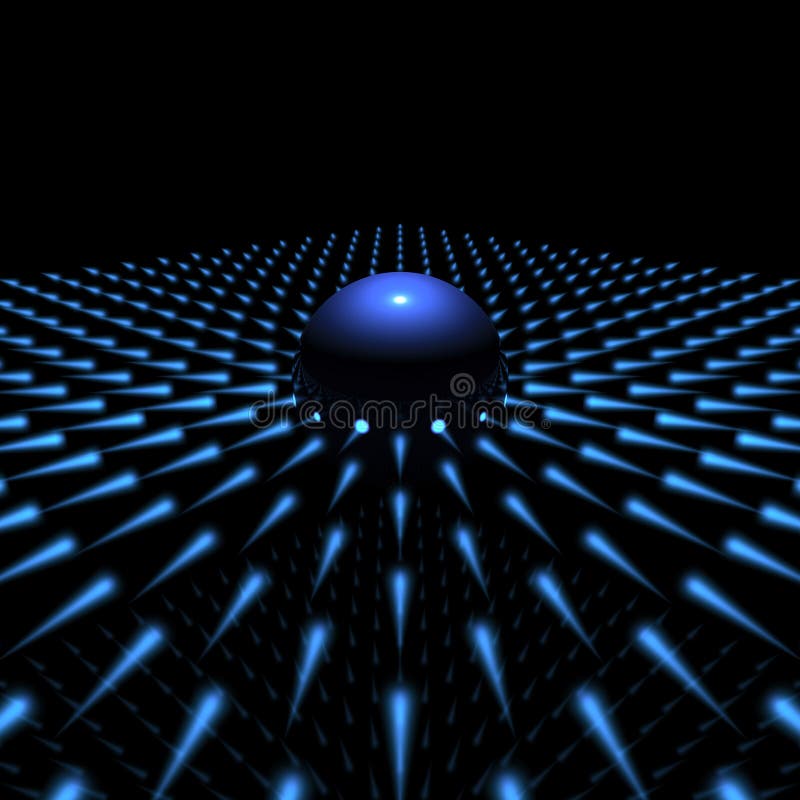 Blue sphere stock illustration. Illustration of radial - 7942167