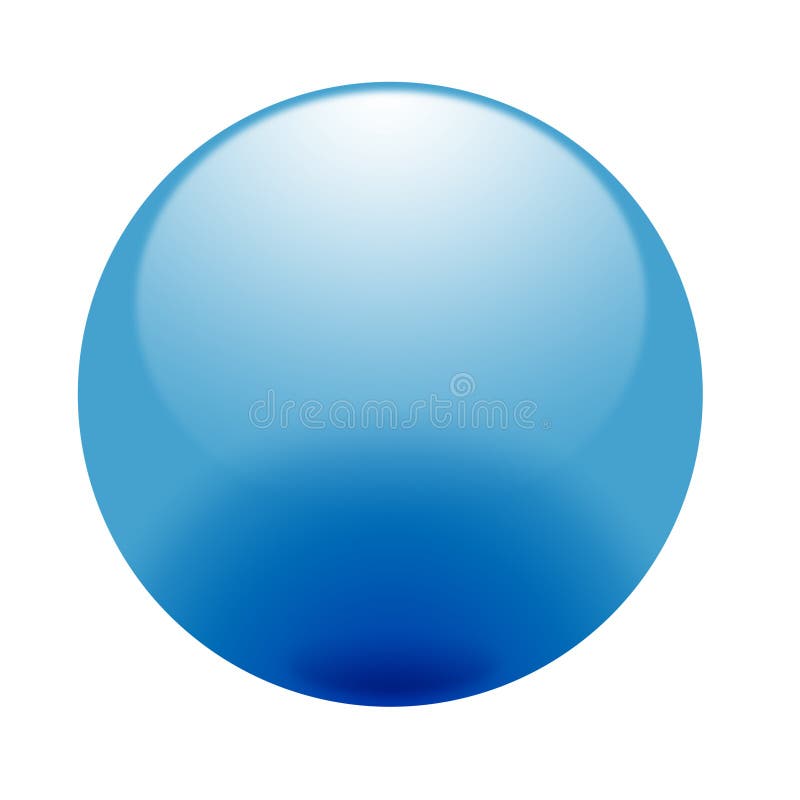 Blue sphere stock illustration. Illustration of design - 16904142