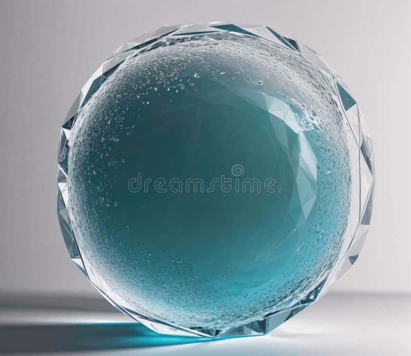 A Blue Sphere with a Clear Center Stock Photo - Image of crystal ...
